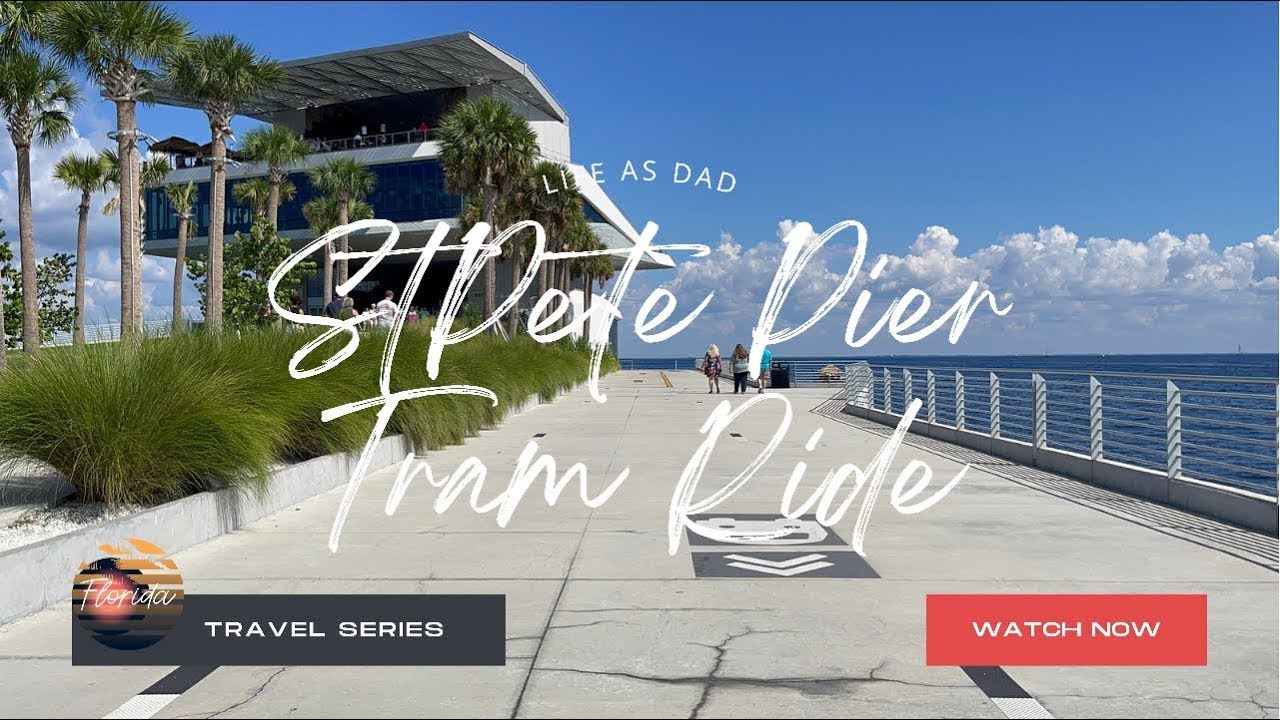 New St Pete Pier Tram Ride 2021 - YouTube