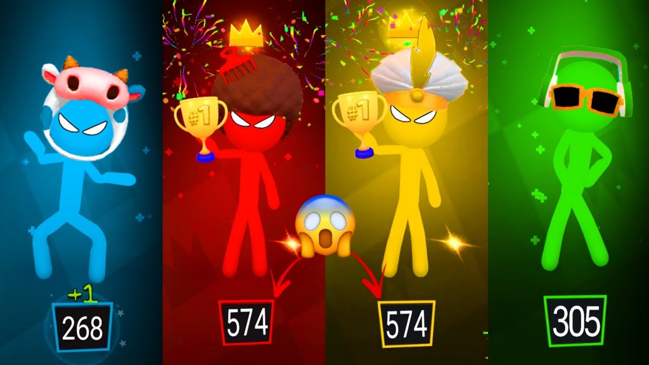 Stickman Party 1 2 3 4 Players - Championship Cup Gameplay (Winning The ...