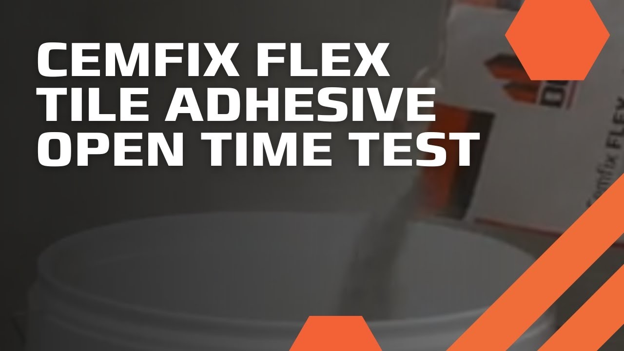Testing Cemfix FLEX Tile Adhesive - YouTube