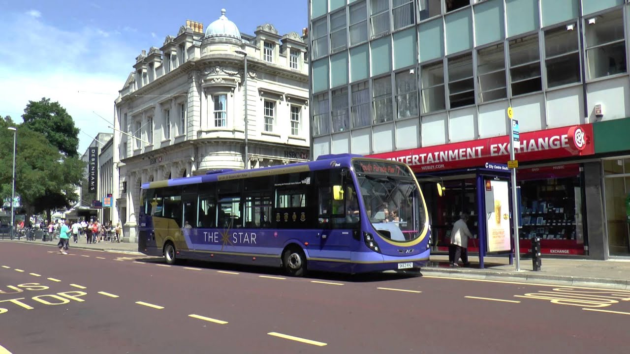 PORTSMOUTH BUSES JULY 2014 - YouTube