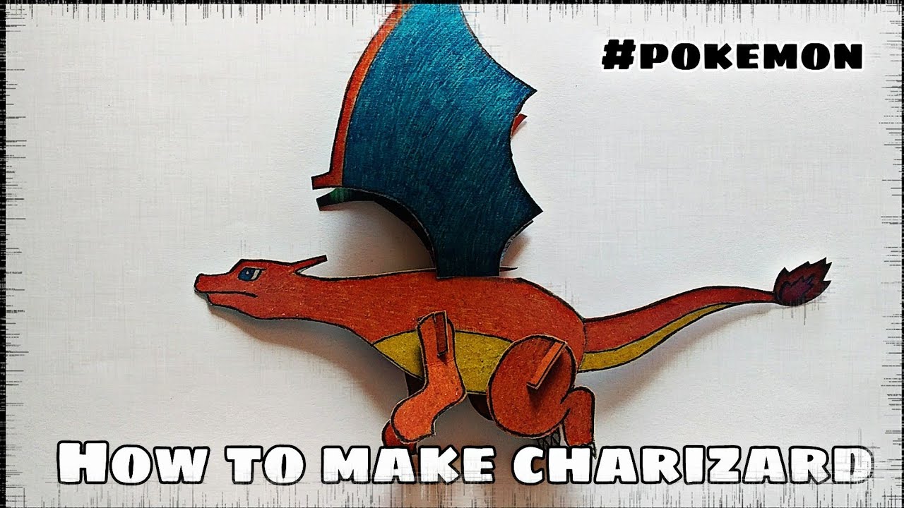 How to make charizard using card board || #Pokemon - YouTube