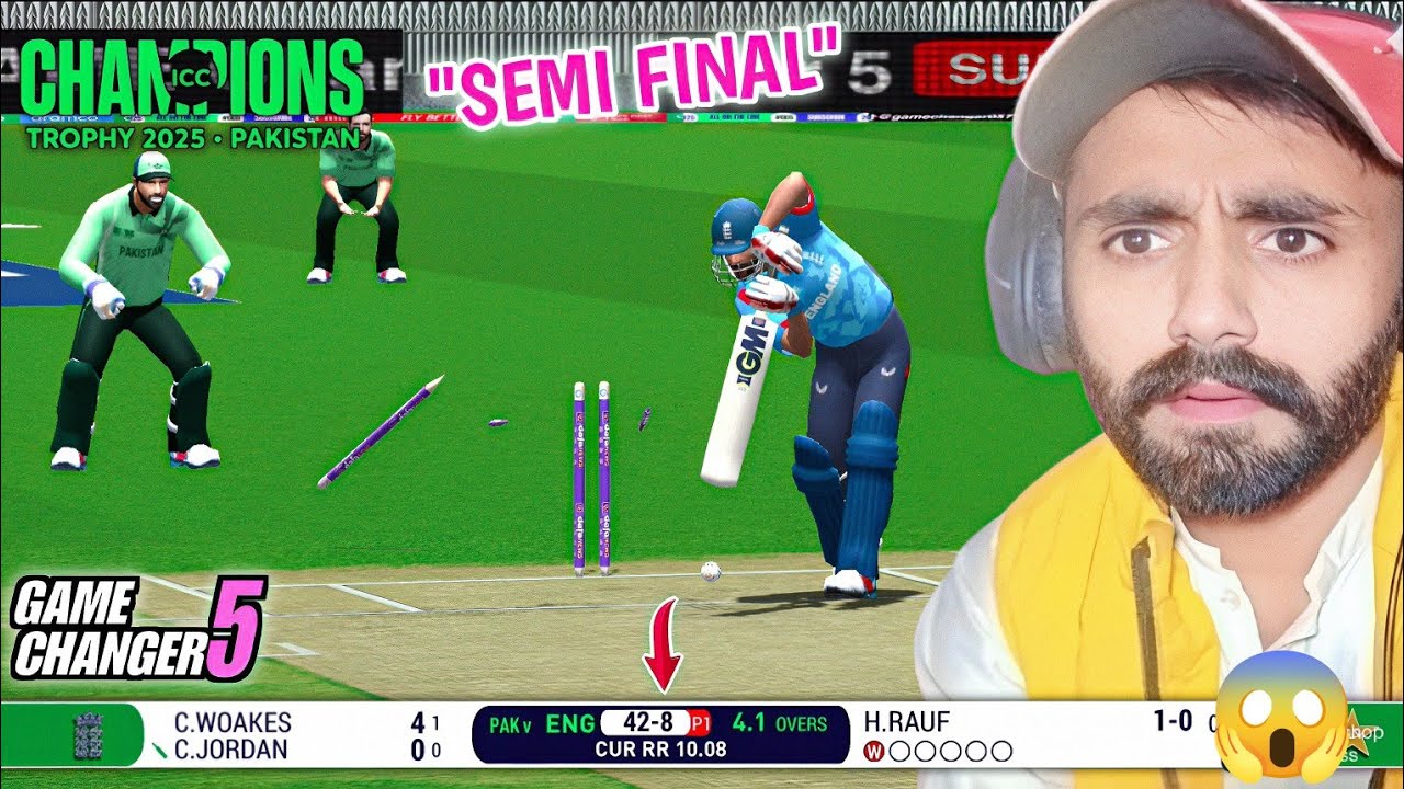 THE SEMI FINAL "W"W"W😱CHAMPIONS TROPHY 2025 GAME CHANGER 5 V4 GAMEPLAY ...