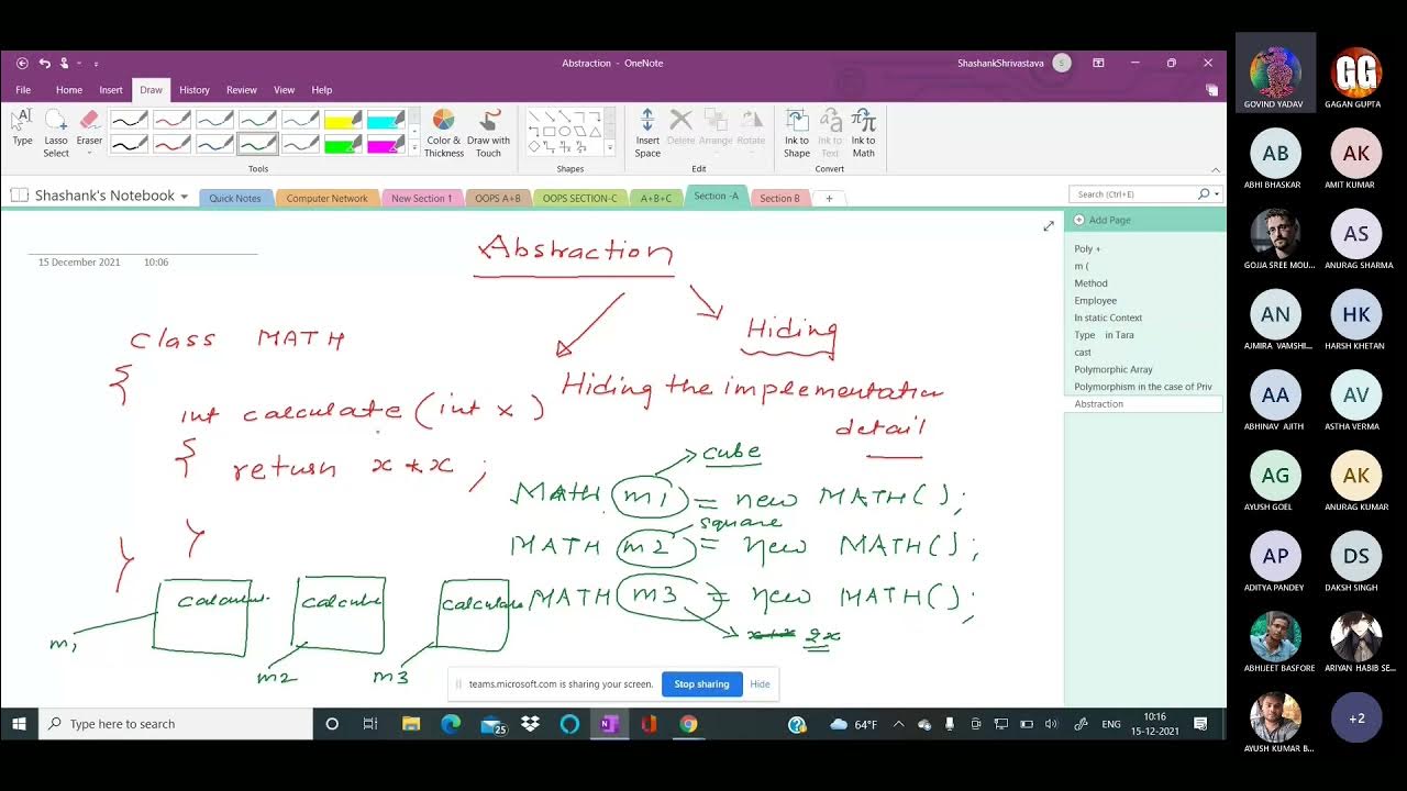 OOPs (LEC - 22) --- 15/12/21 - YouTube