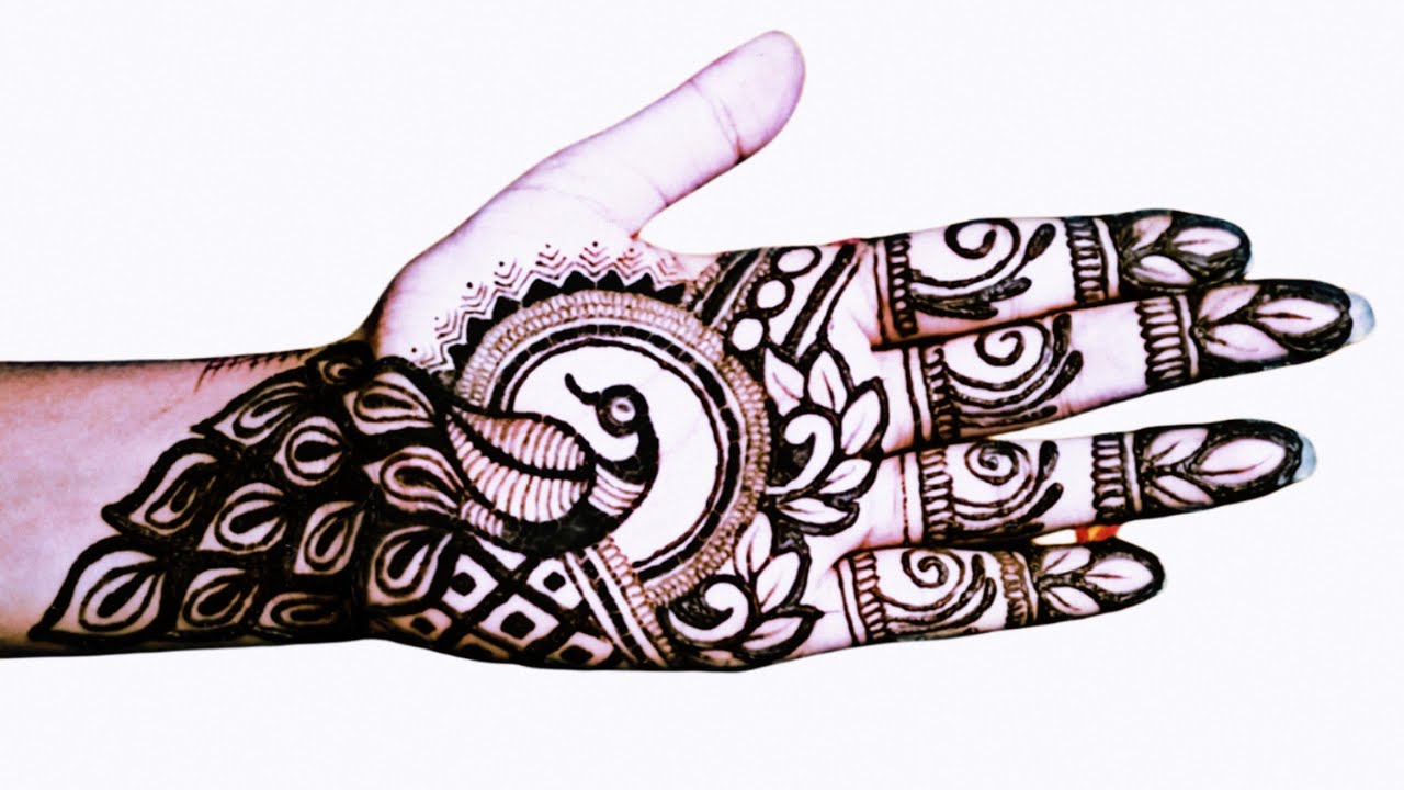 peacock latest mehndi designs very simple mandhi design 2024 - YouTube