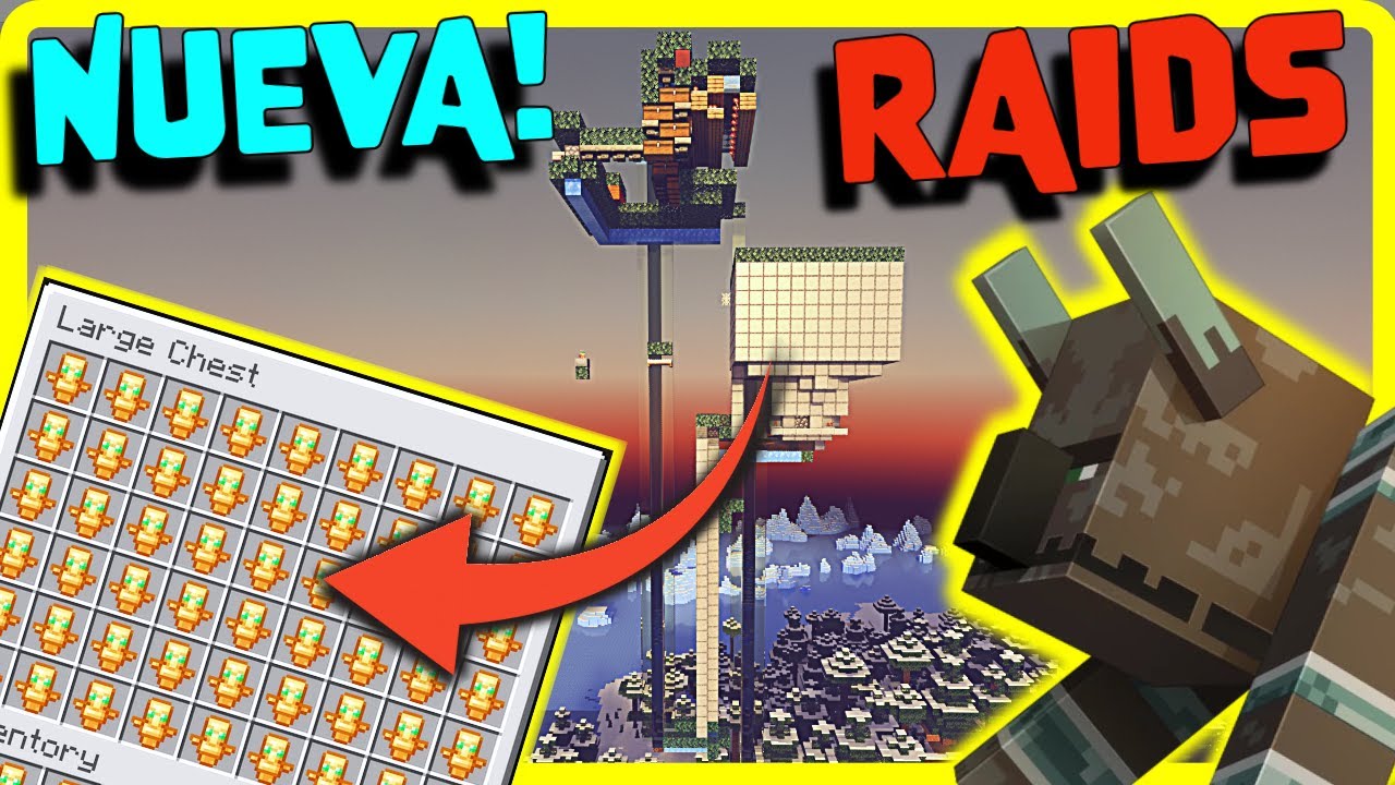 ¡Nueva Granja de RAIDS Automatica! 1.21 Minecraft Bedrock! (ESMERALDAS, TOTEMS Y MUCHO MAS ...