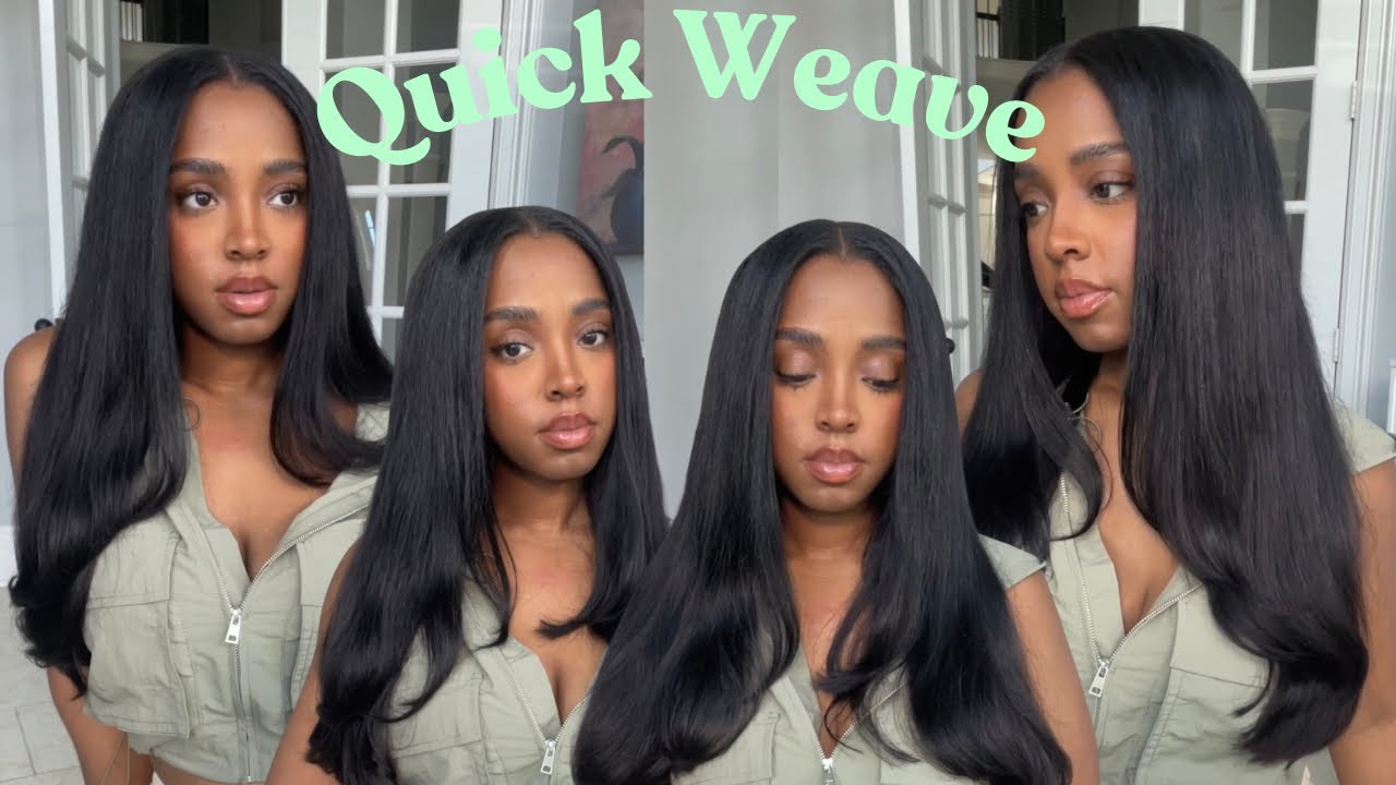 How to do a minimal Leave Out Quick Weave Super Flat and Natural ...