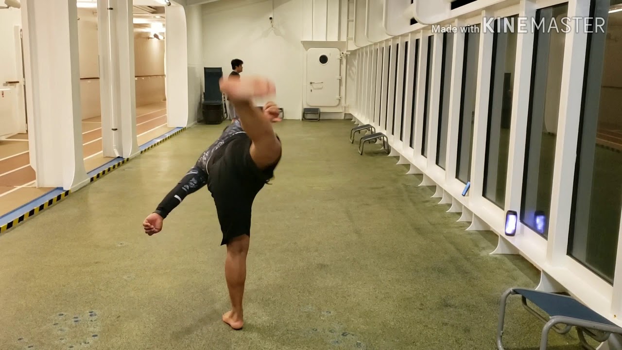 Side kick & spinning back kick for mma or street fights - YouTube