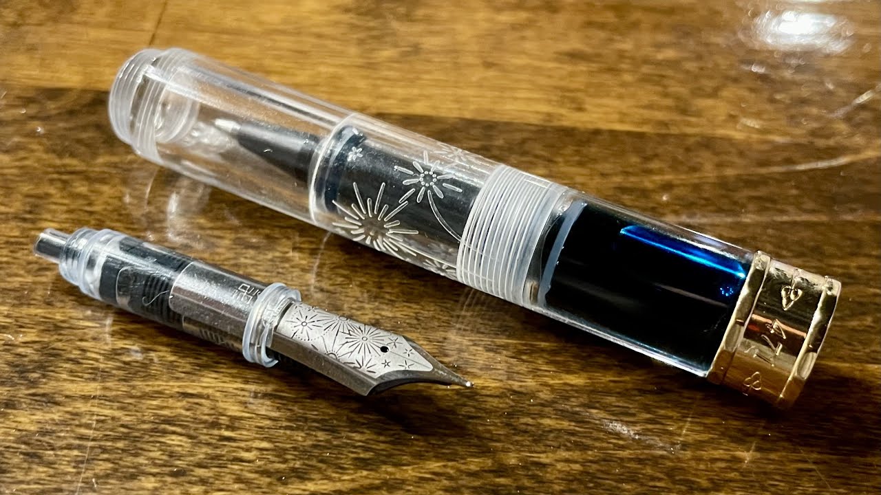 PenBBS 471: Mini 2-in-1 Fountain/Rollerball Pen (Fire Work Themed ...