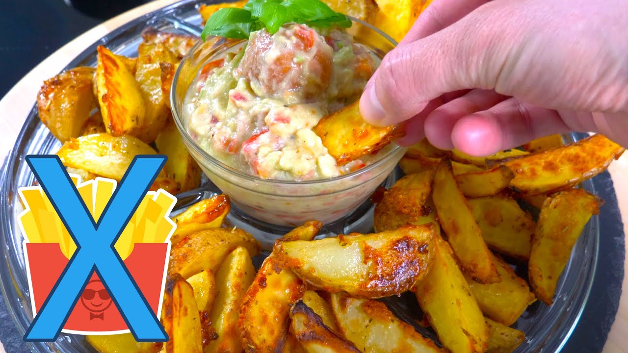 Nie wieder Pommes Frites! 💯 Dieses Rezept für Wedges mit Avocado Dip ...