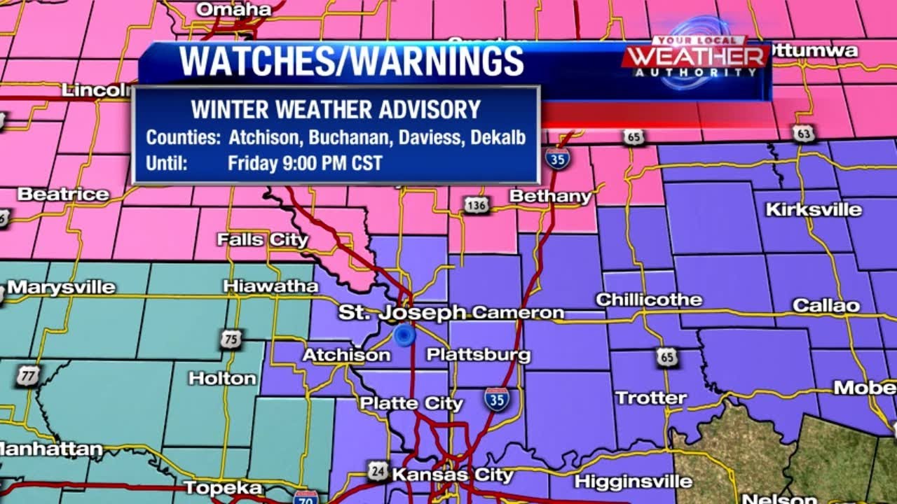 KQ2 Forecast: Winter Storm Warnings & Winter Weather Advisories got ...