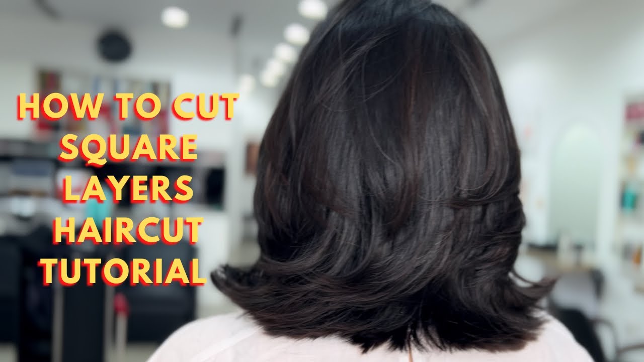 HOW TO CUT SQUARE LAYERS HAIRCUT TUTORIAL|Kulsum dadan vlogs - YouTube