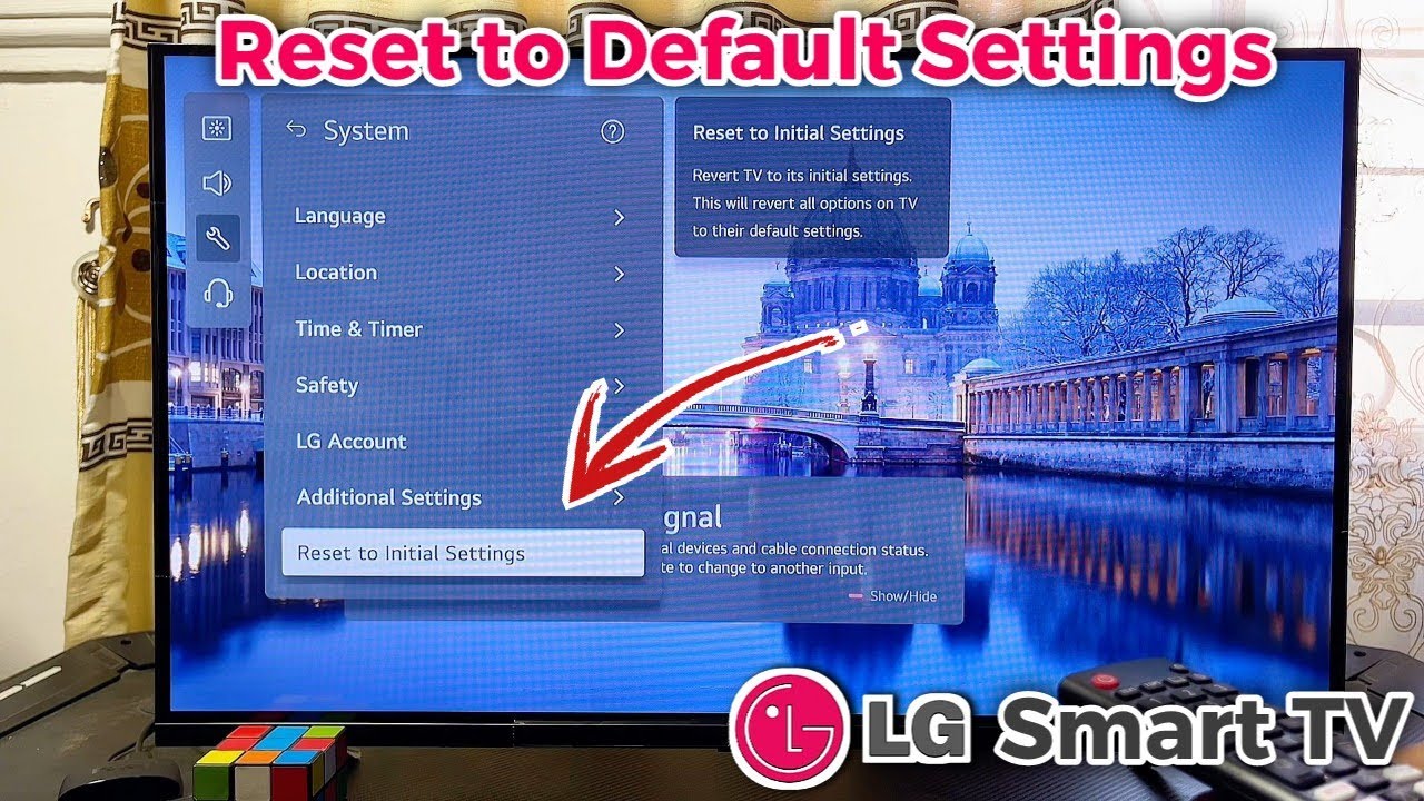LG Smart TV: How to Reset Back to Factory Default Settings - YouTube
