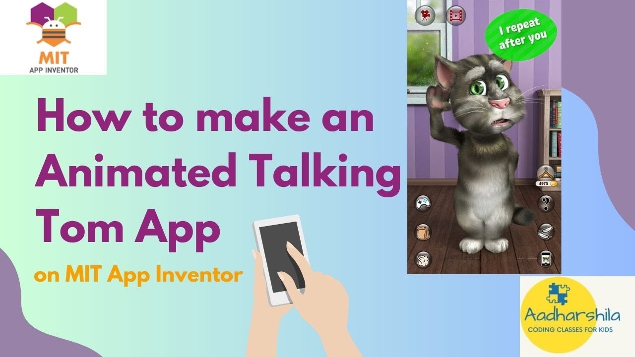 How to make an Animated Talking Tom App (MIT App Inventor) - YouTube