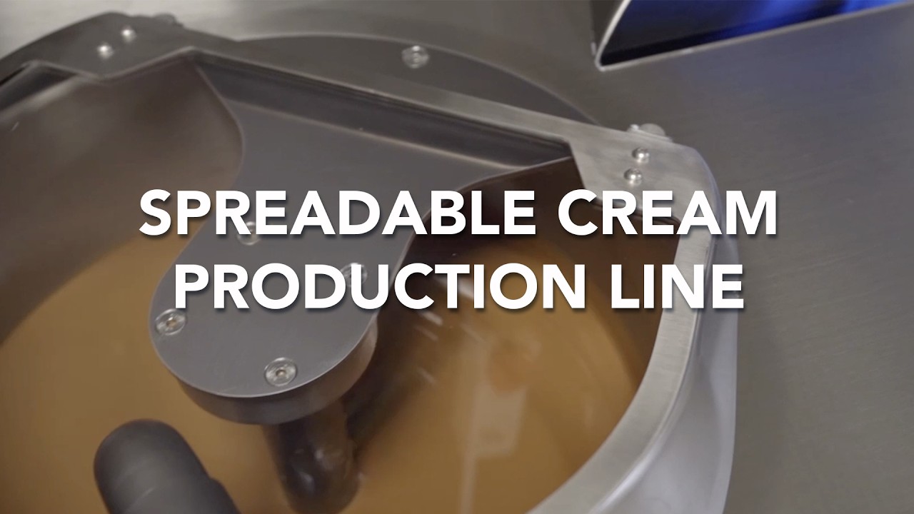 Spreadable Cream and Paste Nuts Production line by Selmi - YouTube