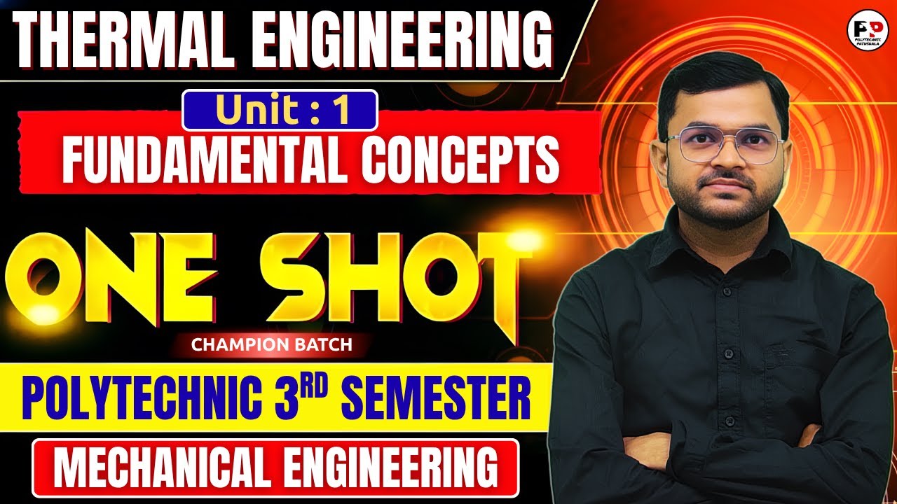 Thermal Engineering l Lec-1 l Unit-1 : Fundamental Concepts ...