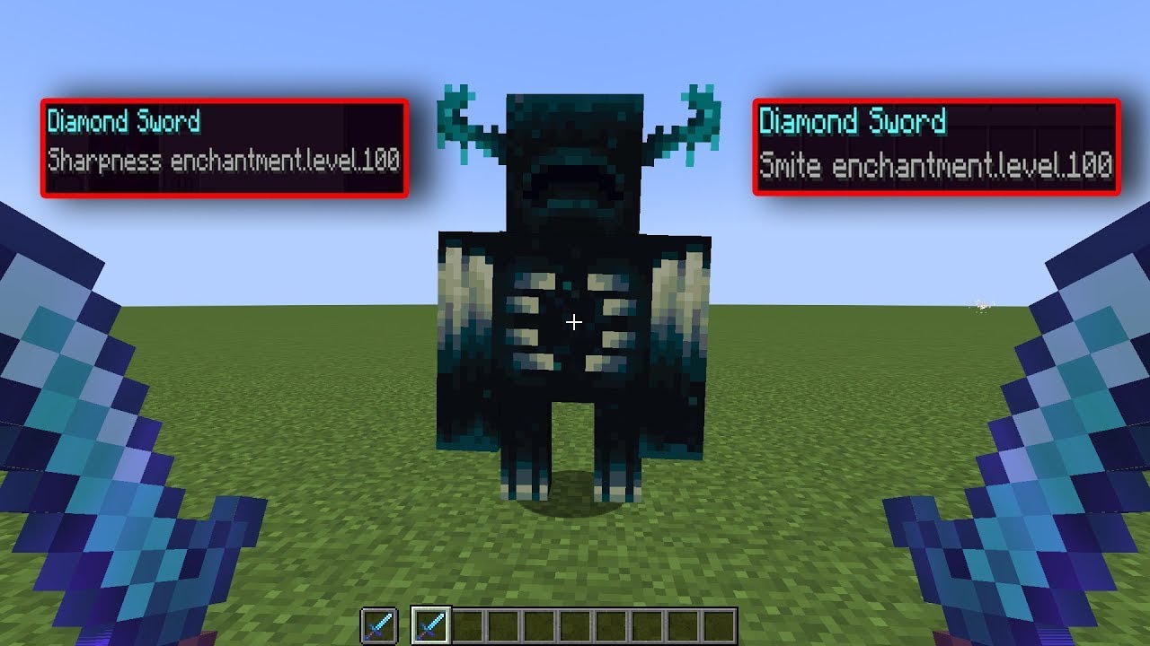 Sharpness 100 vs Smite 100 Minecraft - YouTube