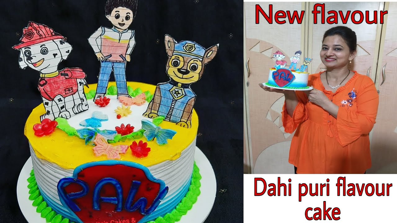 Pani puri cake / pani puri cake lovers like this dahi puri cake - YouTube