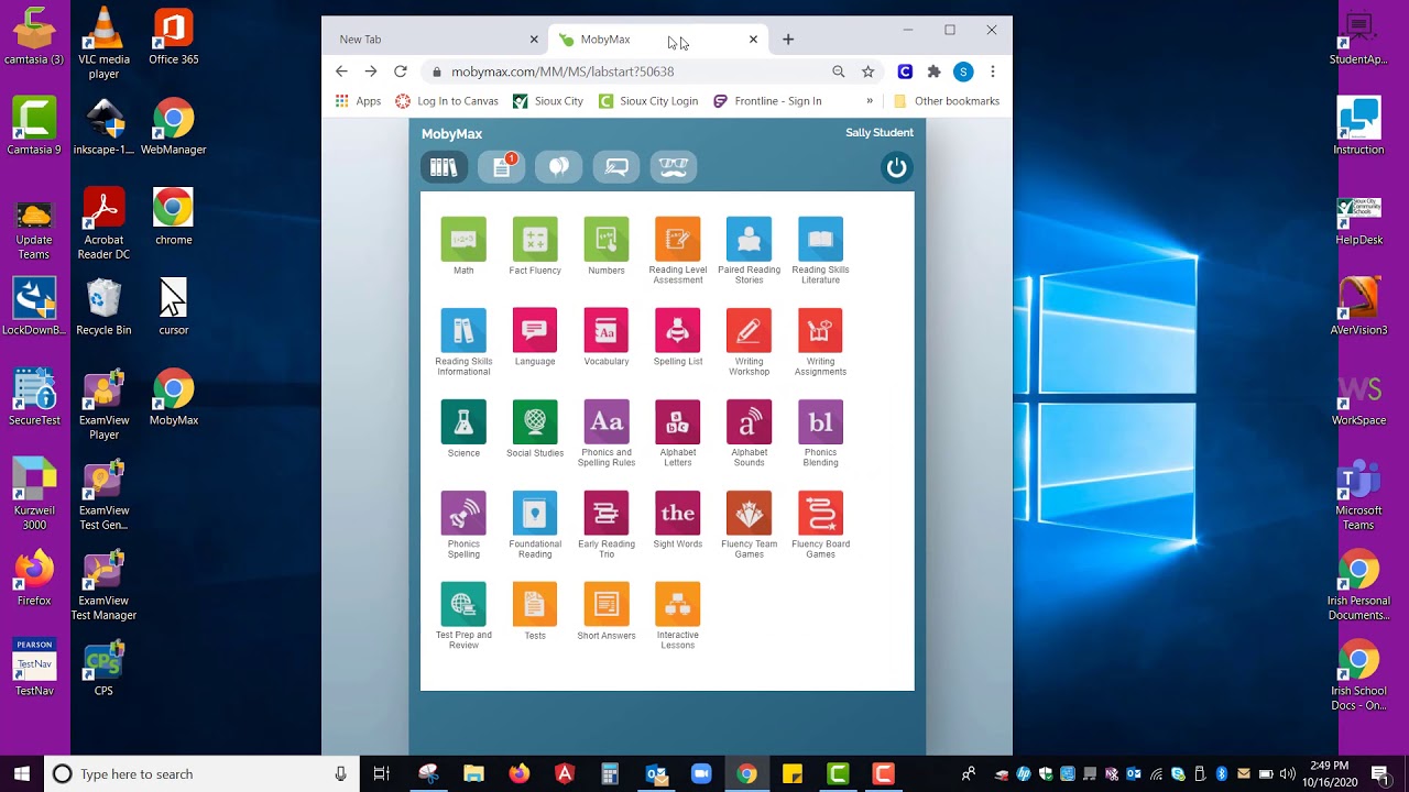 How to log on to Moby Max for students - YouTube
