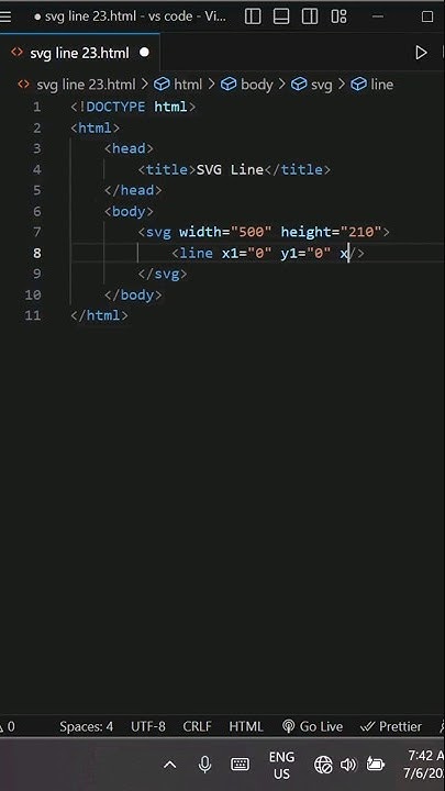 🧑🏻‍💻 How to Create a SVG Line in html with Learnbyshyam 😍 - YouTube