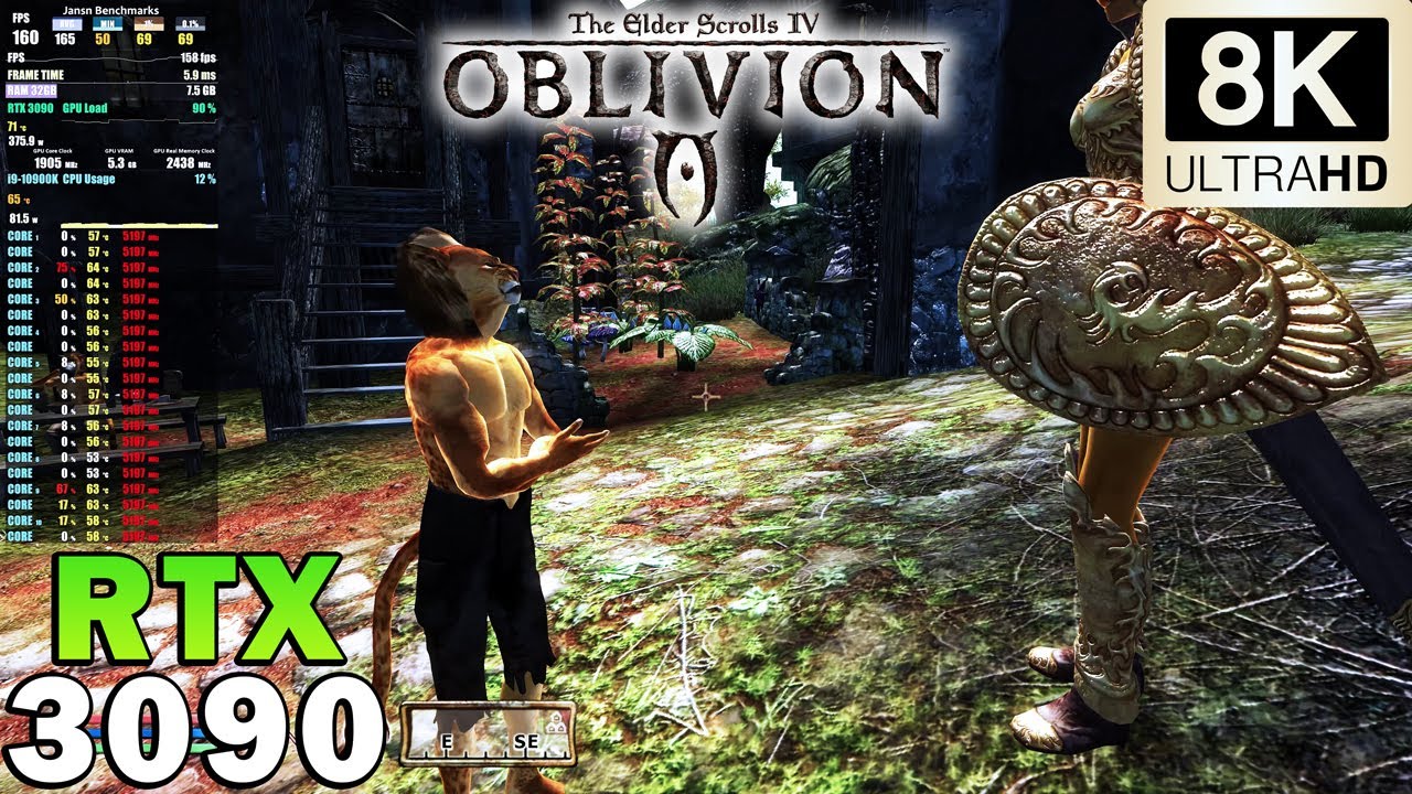 The Elder Scrolls IV: Oblivion in 8K | Maximum Graphics | RTX 3090 ...