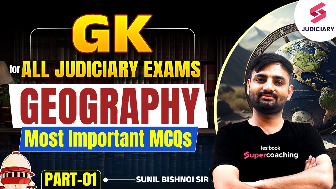 GK for all Judiciary Exams | Geography Important MCQs for Judiciary Exams | Sunil Sir - YouTube