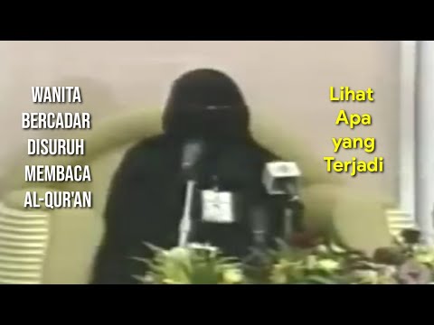 Begini Jadinya Jika Wanita Bercadar Membaca Al-Qur'an