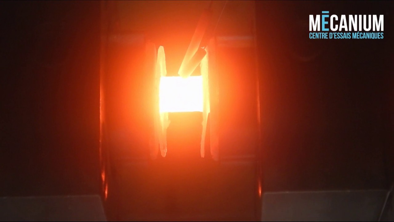 Essai de compression dynamique à 1 100°C - Gleeble 3500 - YouTube