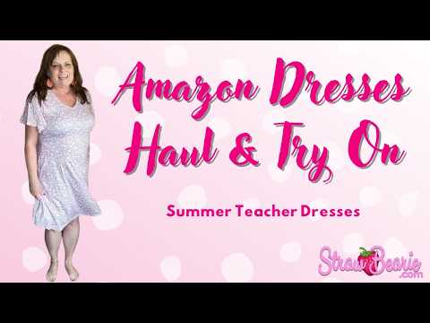amazon dresses haul and tryon