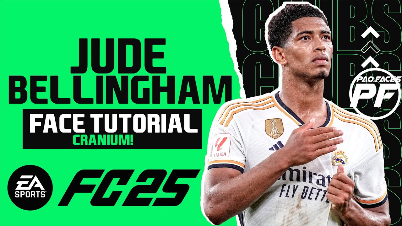 EA FC 25 JUDE BELLINGHAM FACE CRANIUM - Pro Clubs Face Creation ...