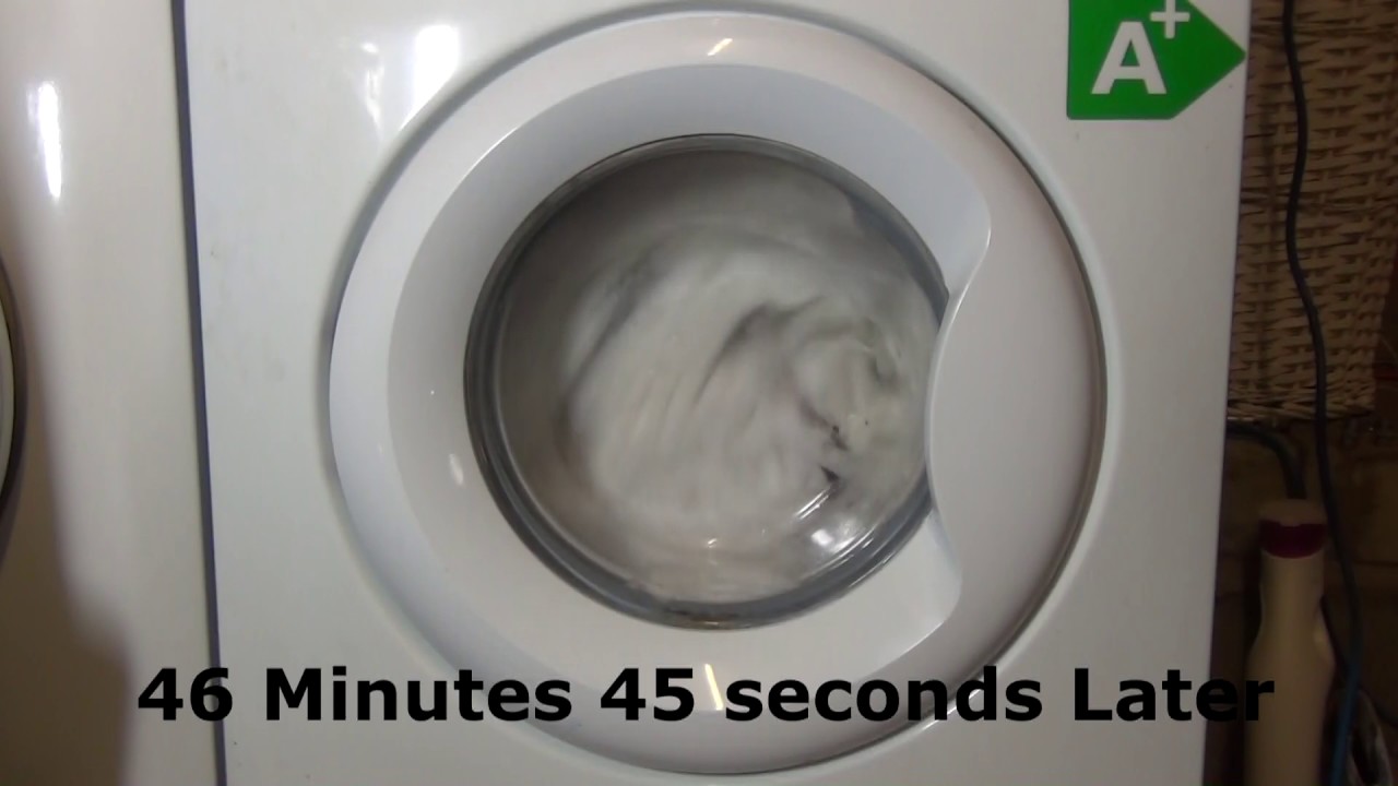 Pro Action A105QW Washing Machine : No spin option test - YouTube