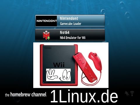 Wii Mini kann einfacher Gamecube games oder N64 starten . Nur den ...