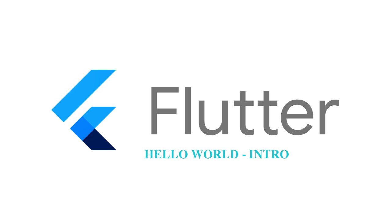 Hello World With Flutter Flutter Basics S01 Youtube