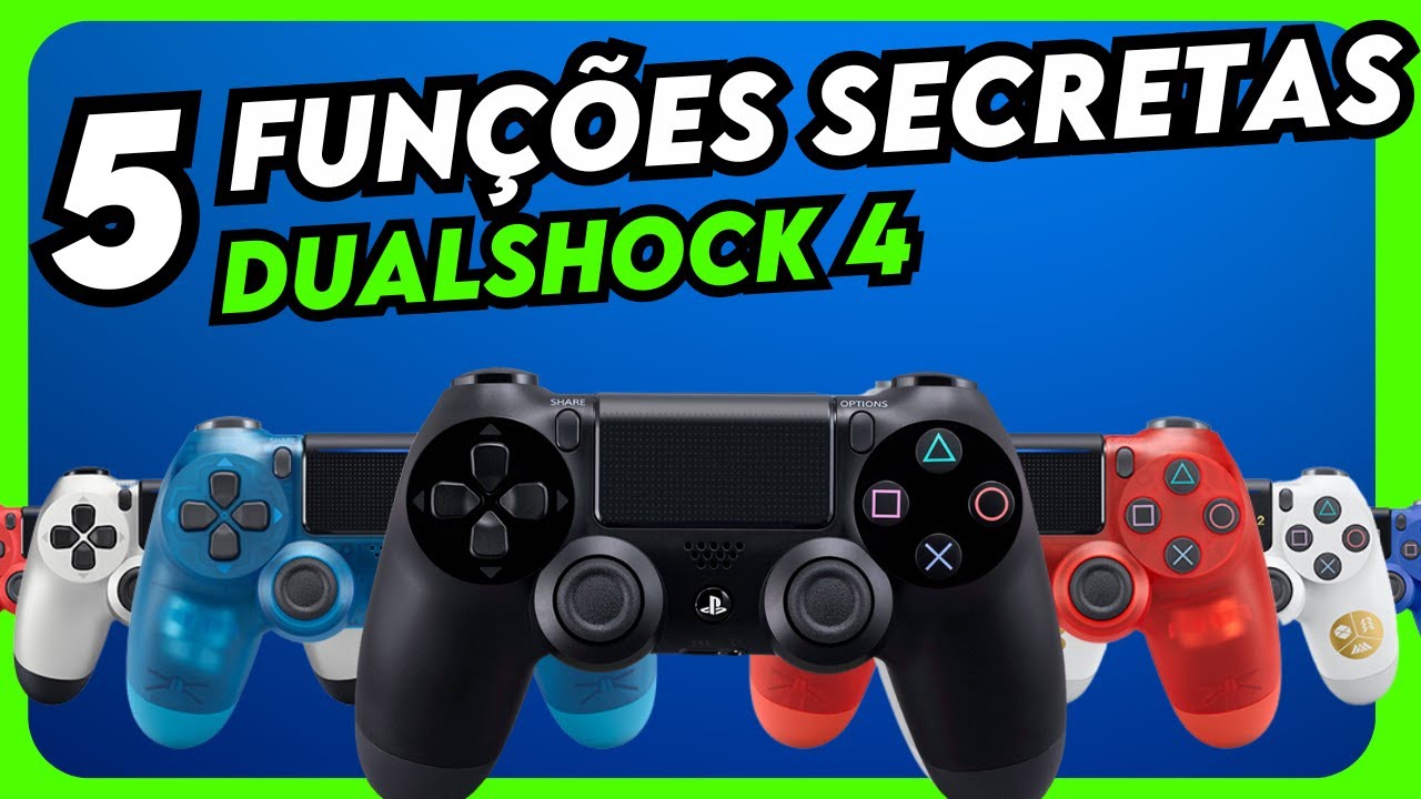5 funções SECRETAS do controle do PS4 DUALSHOCK 4 - YouTube
