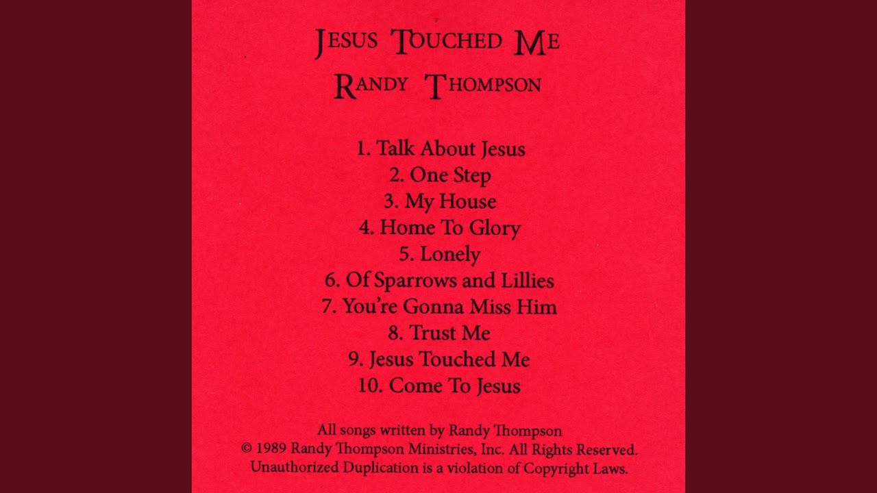 Jesus Touched Me - YouTube