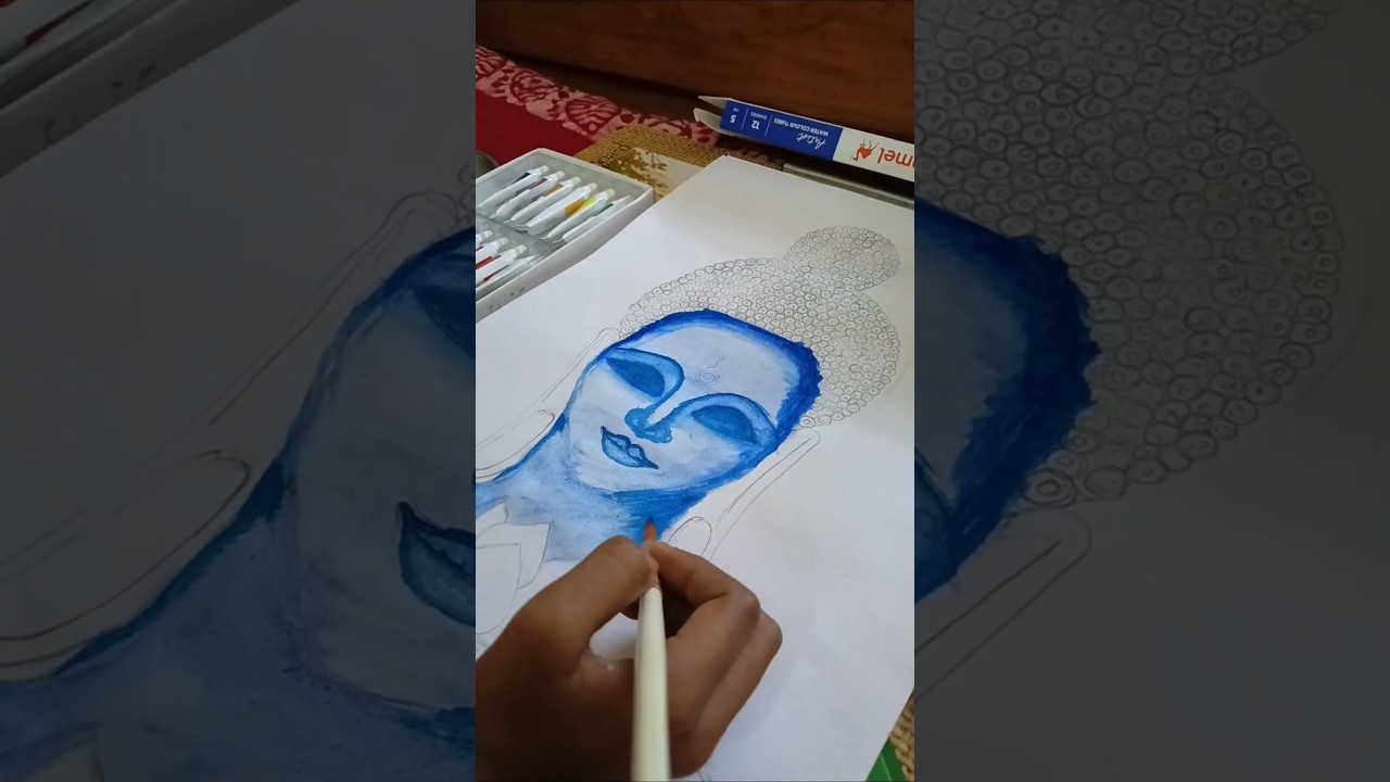 buddha dev drawing part 1 ||| wait for part 2 😊 #art #drawing # ...