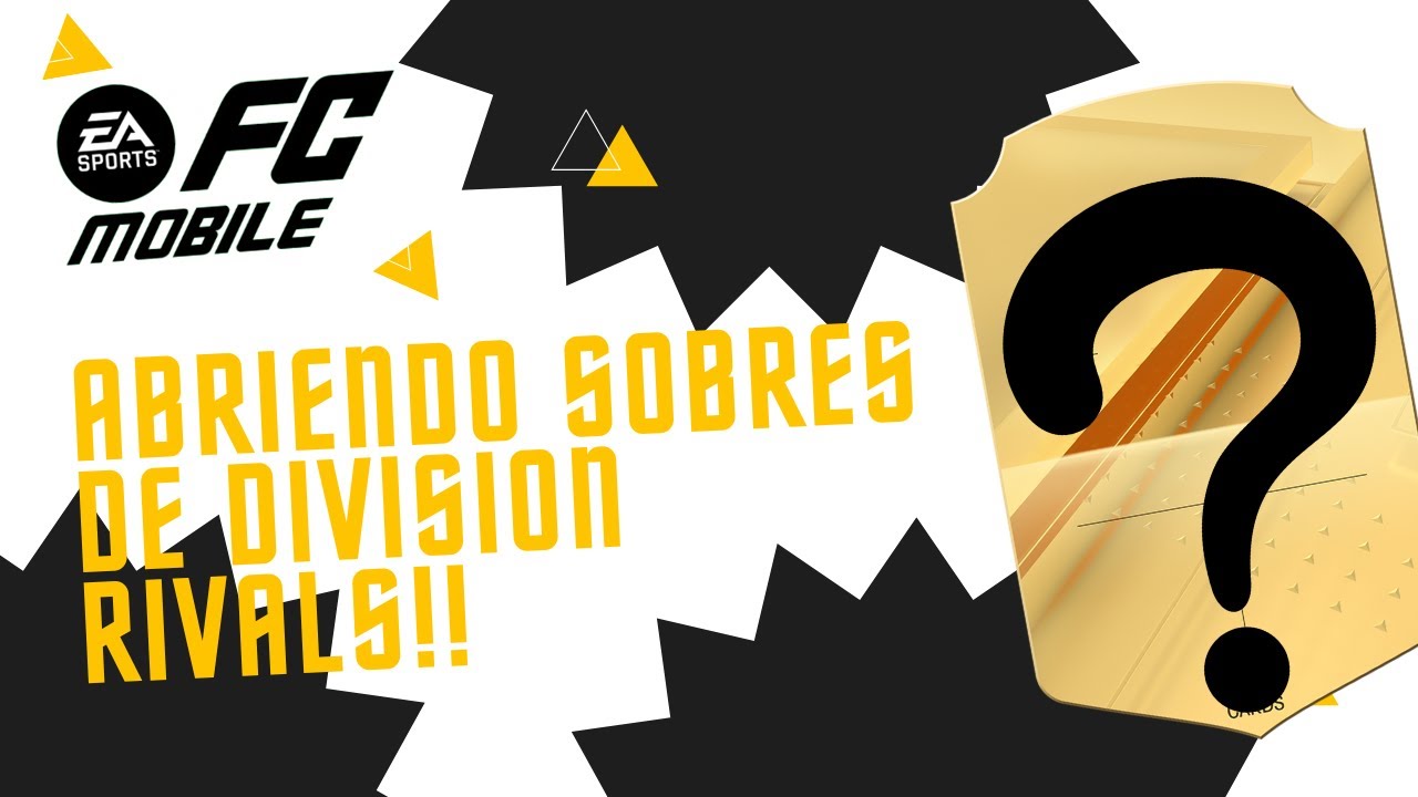 ABRIENDO LOS SOBRES DE DIVISION RIVALS EN FC MOBILE🫣 - YouTube