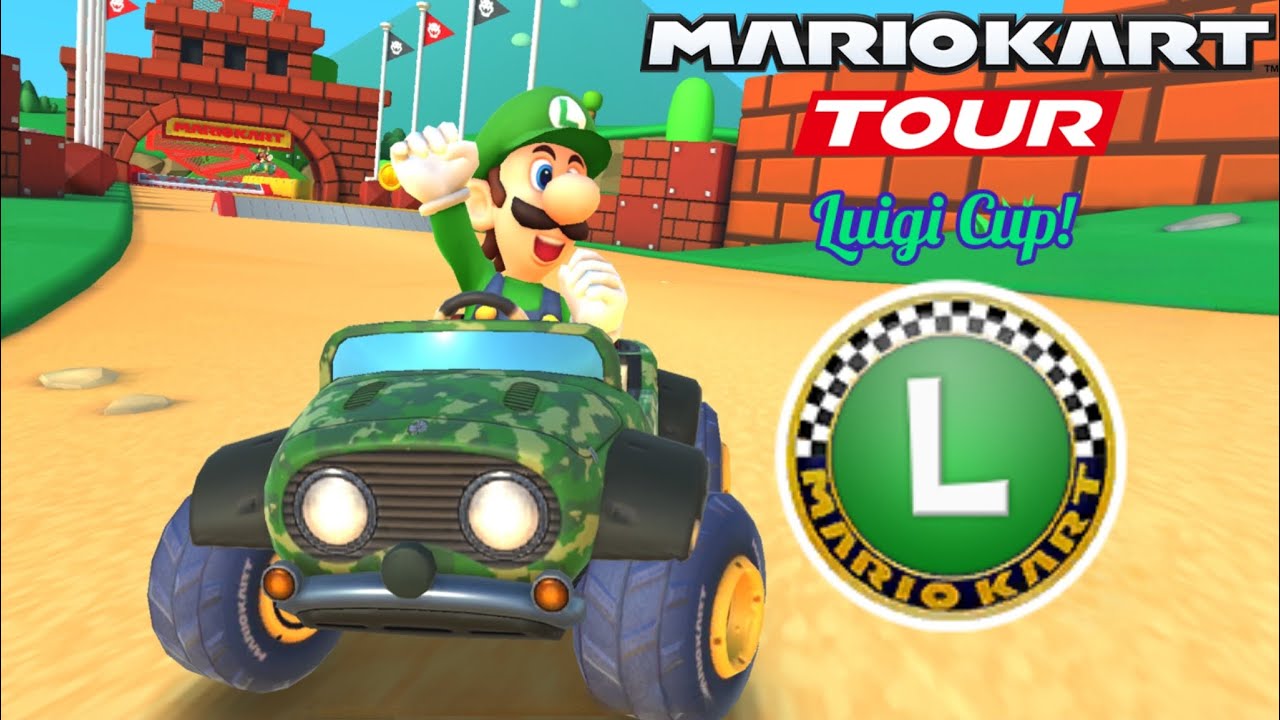 MARIOKART TOUR: COMPLETING THE LUIGI CUP!!! - Full Gameplay - YouTube