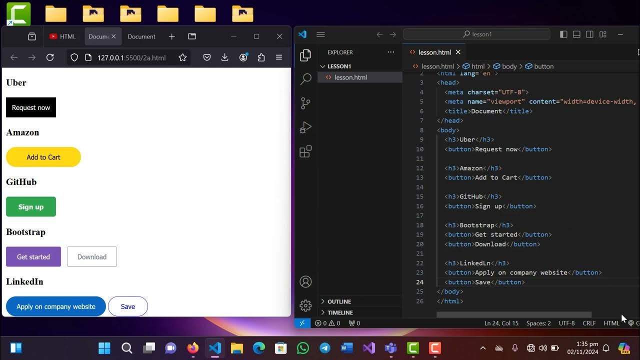 @let_learn-armag How to style buttons in html and css. - YouTube