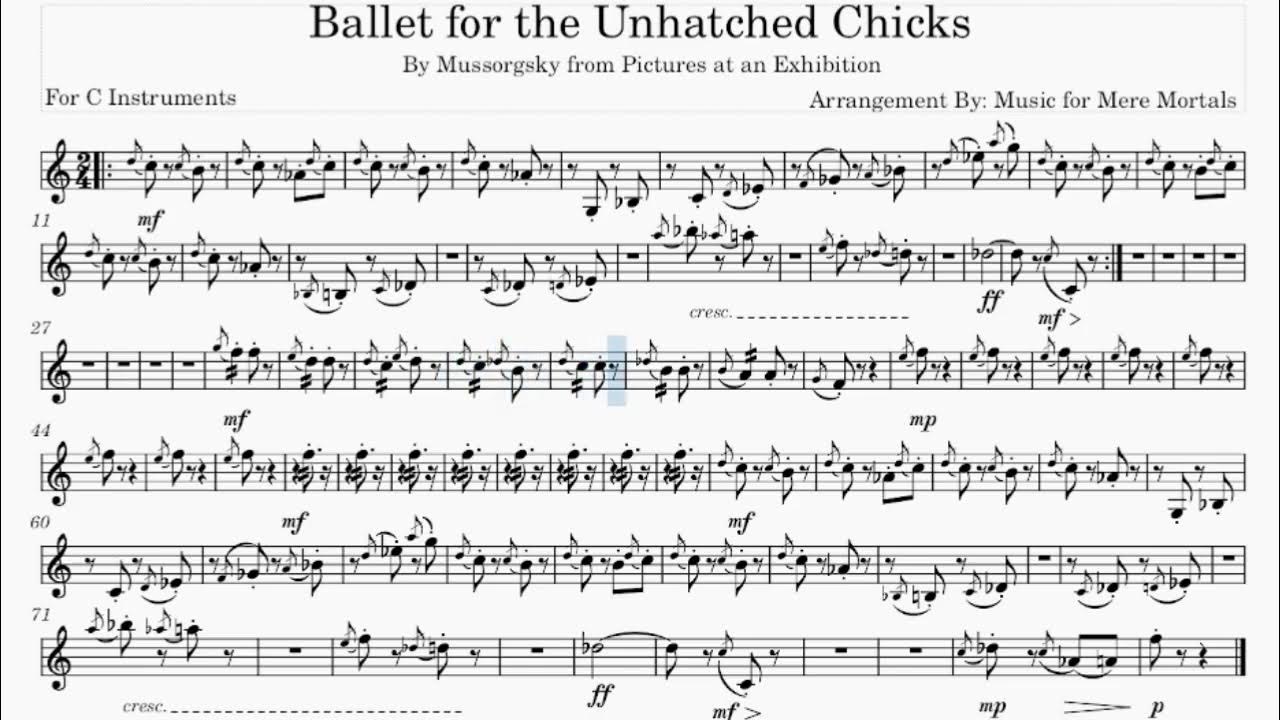 Ballet for the Unhatched Chicks - Classical - Play Along for C ...