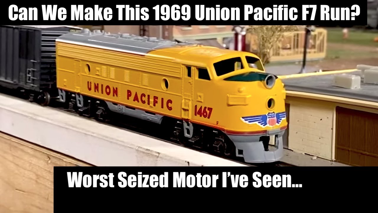 Can We Make This 1969 Union Pacific F7 Run? Seized Motor... - YouTube
