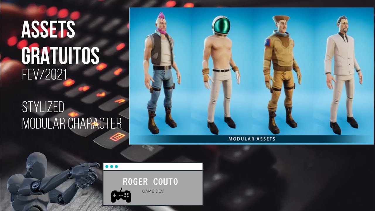 Unreal Engine - Assets Gratuitos: Stylized Modular Character - YouTube
