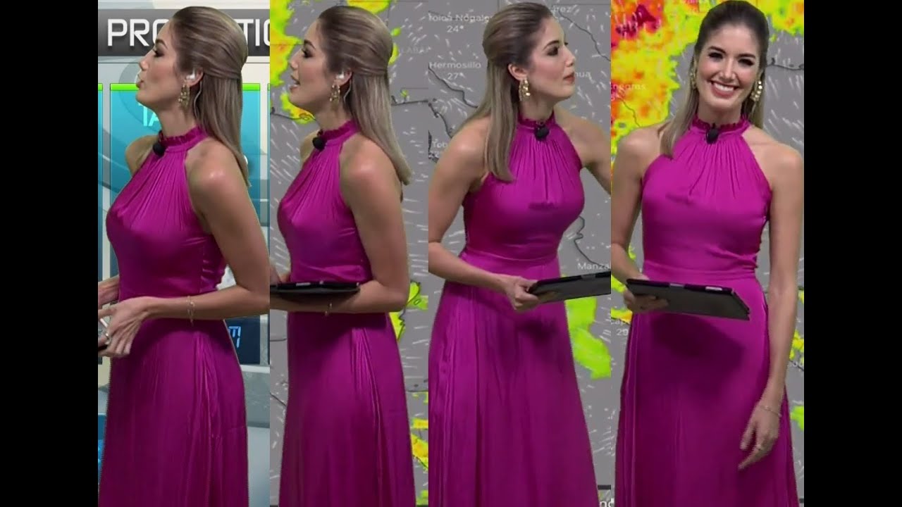 Ale Medina - en vestido morado - YouTube