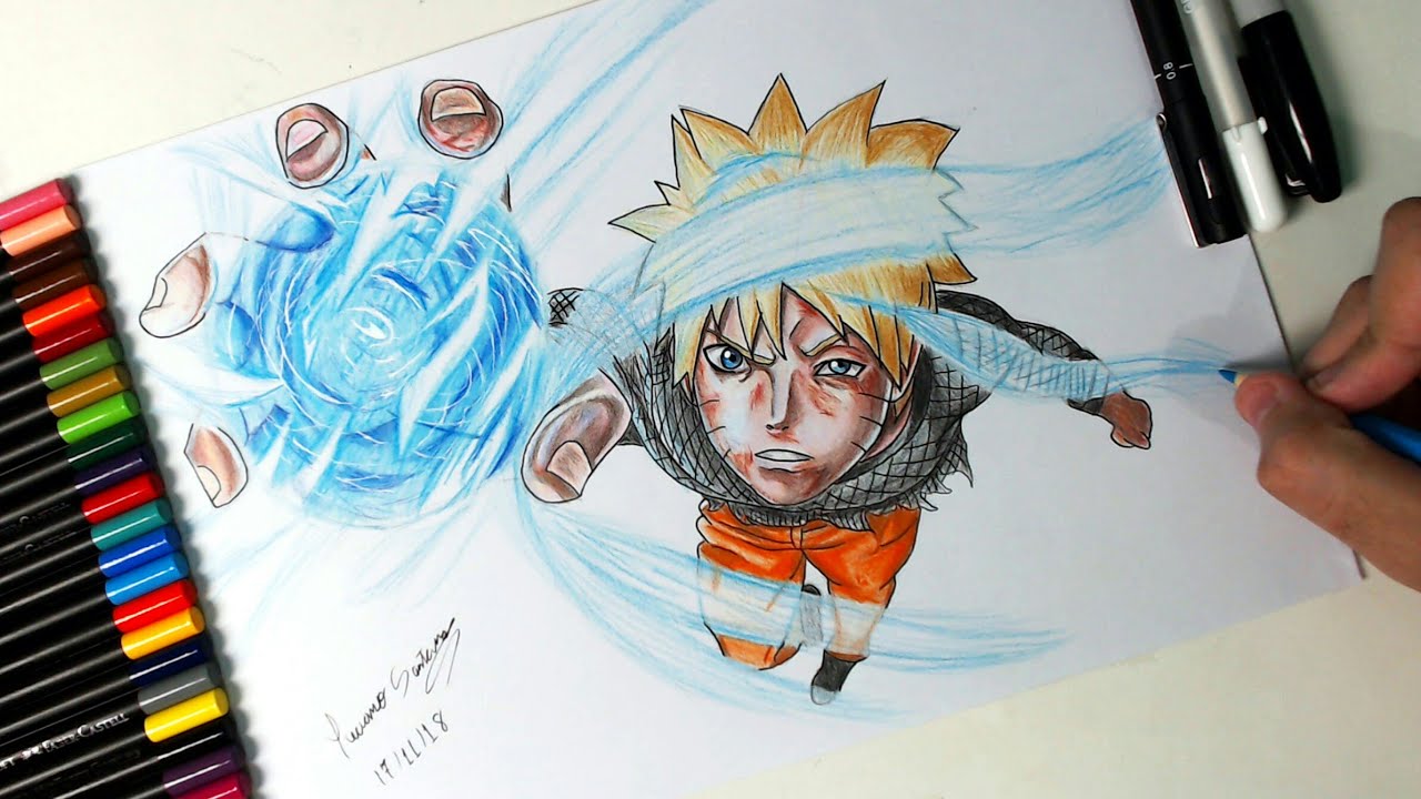Speed Drawing Naruto - Drawing Naruto final battle - YouTube