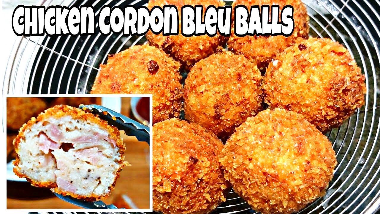 Chicken Cordon Bleu Balls | How to make Chicken Cordon Bleu | Chicken ...