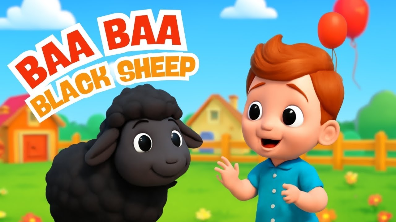 Baa Baa Black Sheep | Fun Cartoon Nursery Rhymes for Kids | Educational ...