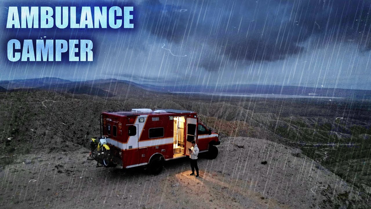 CAUGHT IN A CRAZY STORM ON TOP OF A MOUNTAIN | VAN LIFE - YouTube