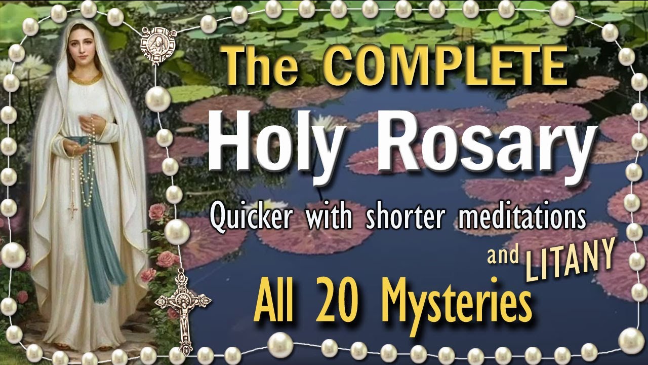 🌹ALL 20 Mysteries of the Holy Rosary, Short Meditations, COMPLETE ...