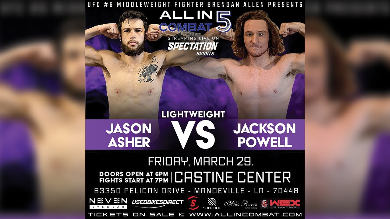 All In Combat 5 - Jackson Powell vs. Jason Asher - YouTube