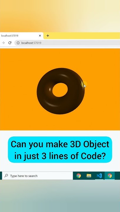 3d Donut in python programming 😎 #shorts #python - YouTube