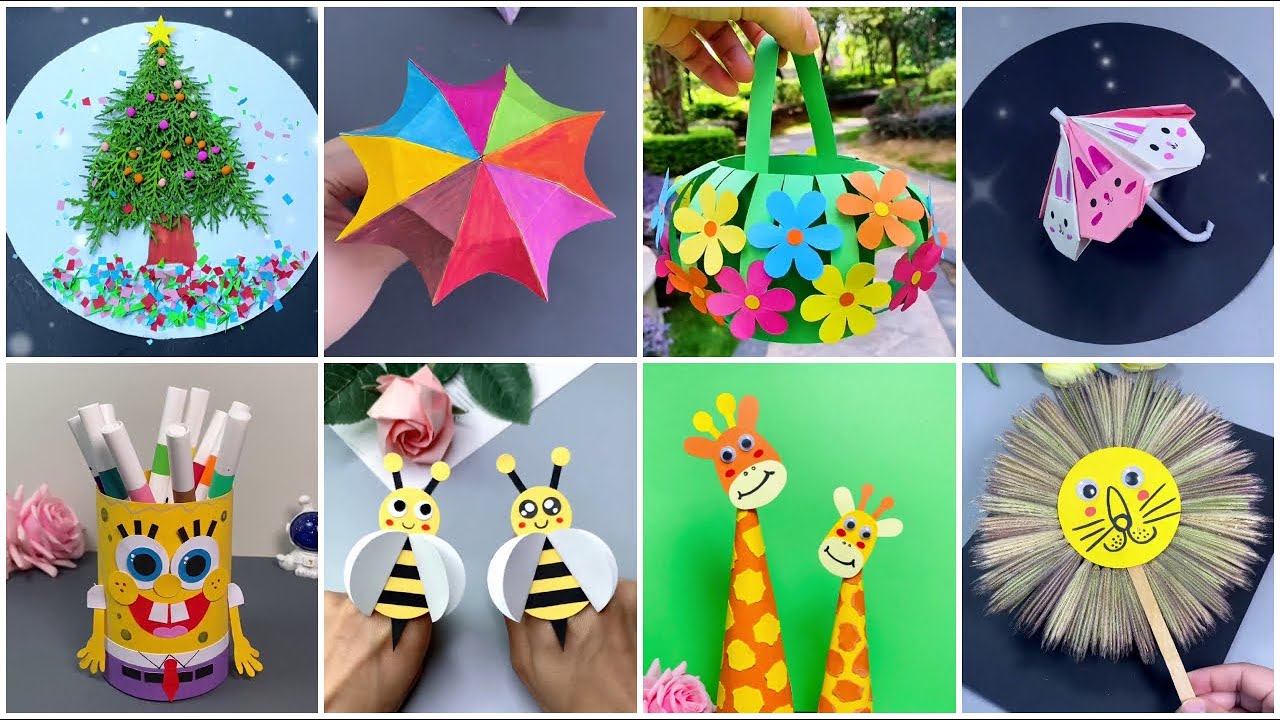 Fun and Creative Crafts with Different Art Materials - YouTube